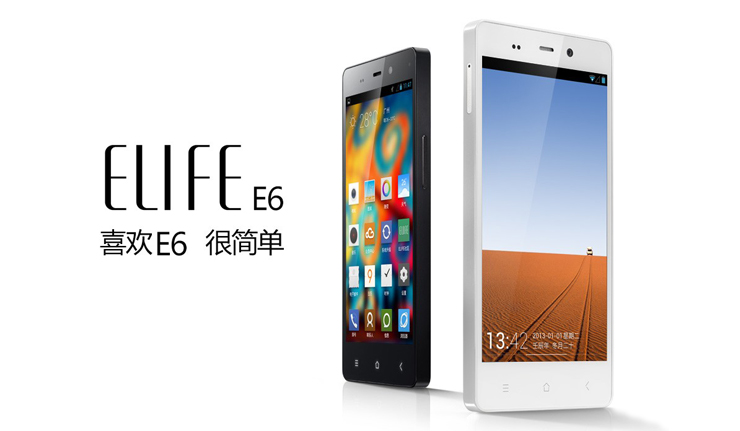 简约极致 全球首款一体化设计手机 ELIFE E6惊艳发布